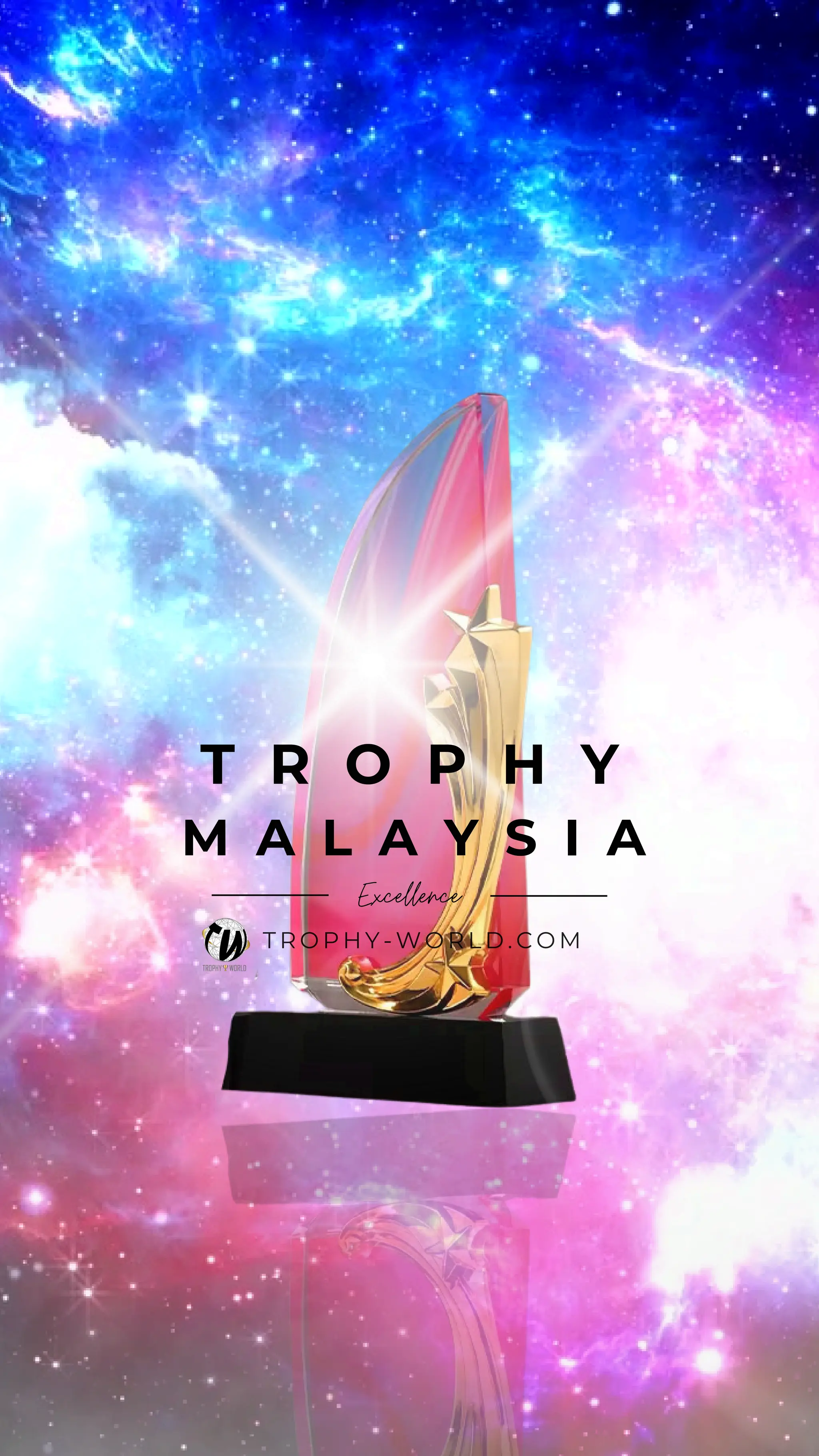 Rainbow Crystal Plaques by Trophy-World Malaysia | Custom Trophies ...