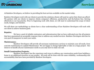 Rainbow Developers With Blue Background | PPT