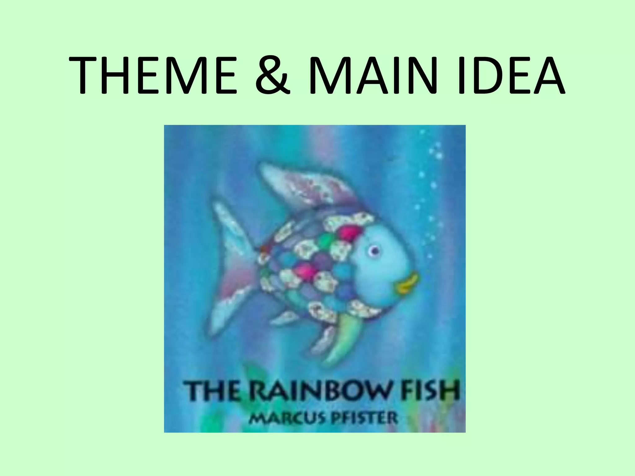 Rainbow fish theme | PPTX