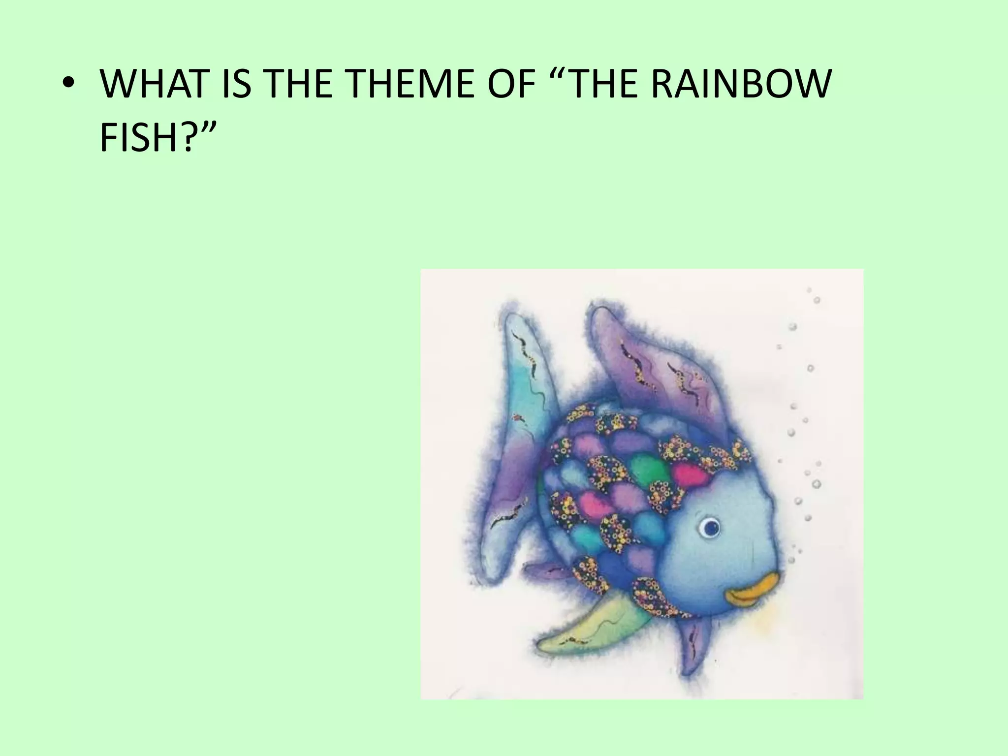 Rainbow fish theme | PPTX
