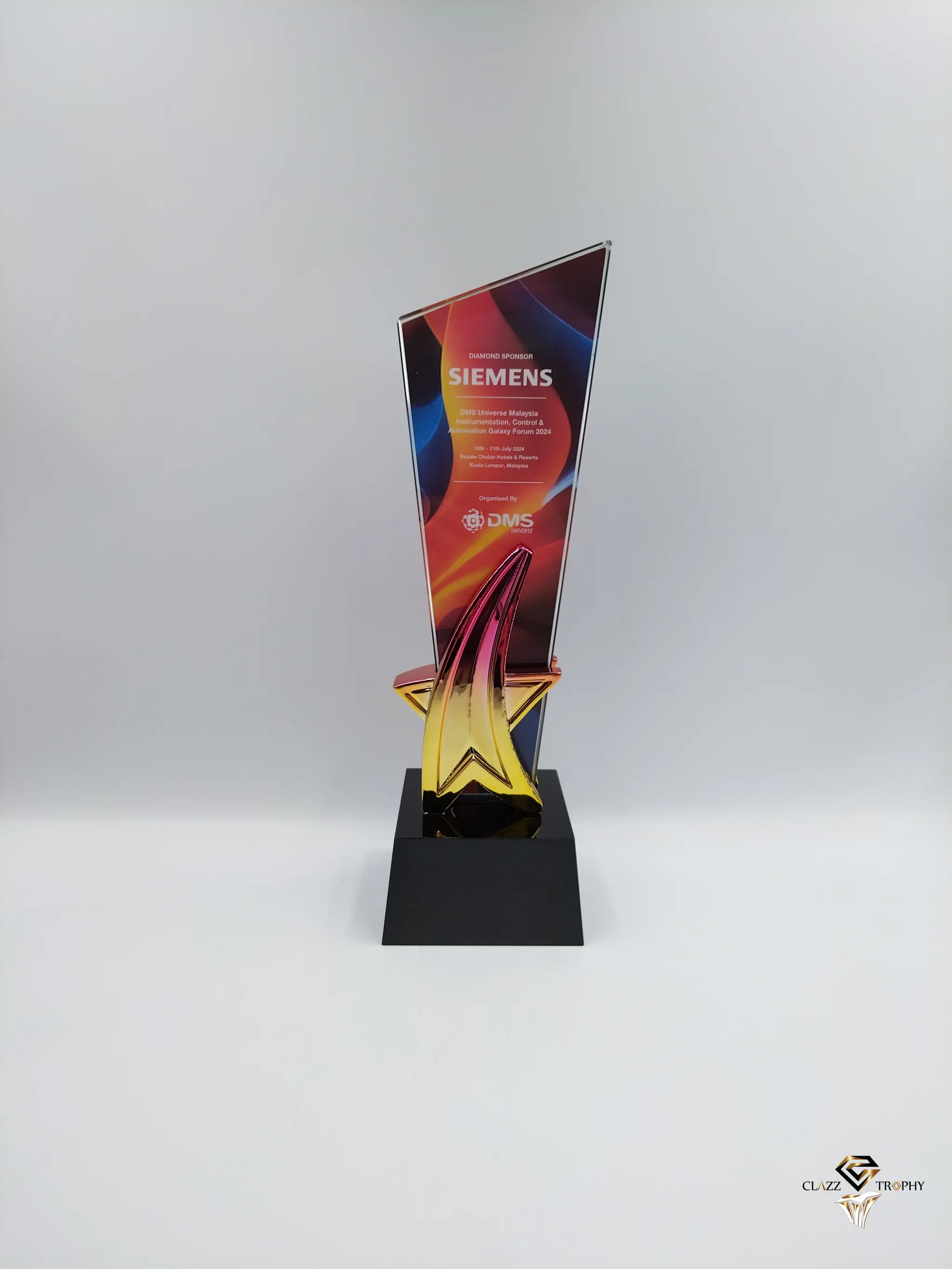Rainbow Golden Star Crystal Trophies at Clazz Trophy Malaysia | #1 ...