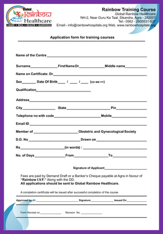 Rainbow insight training courses | PDF