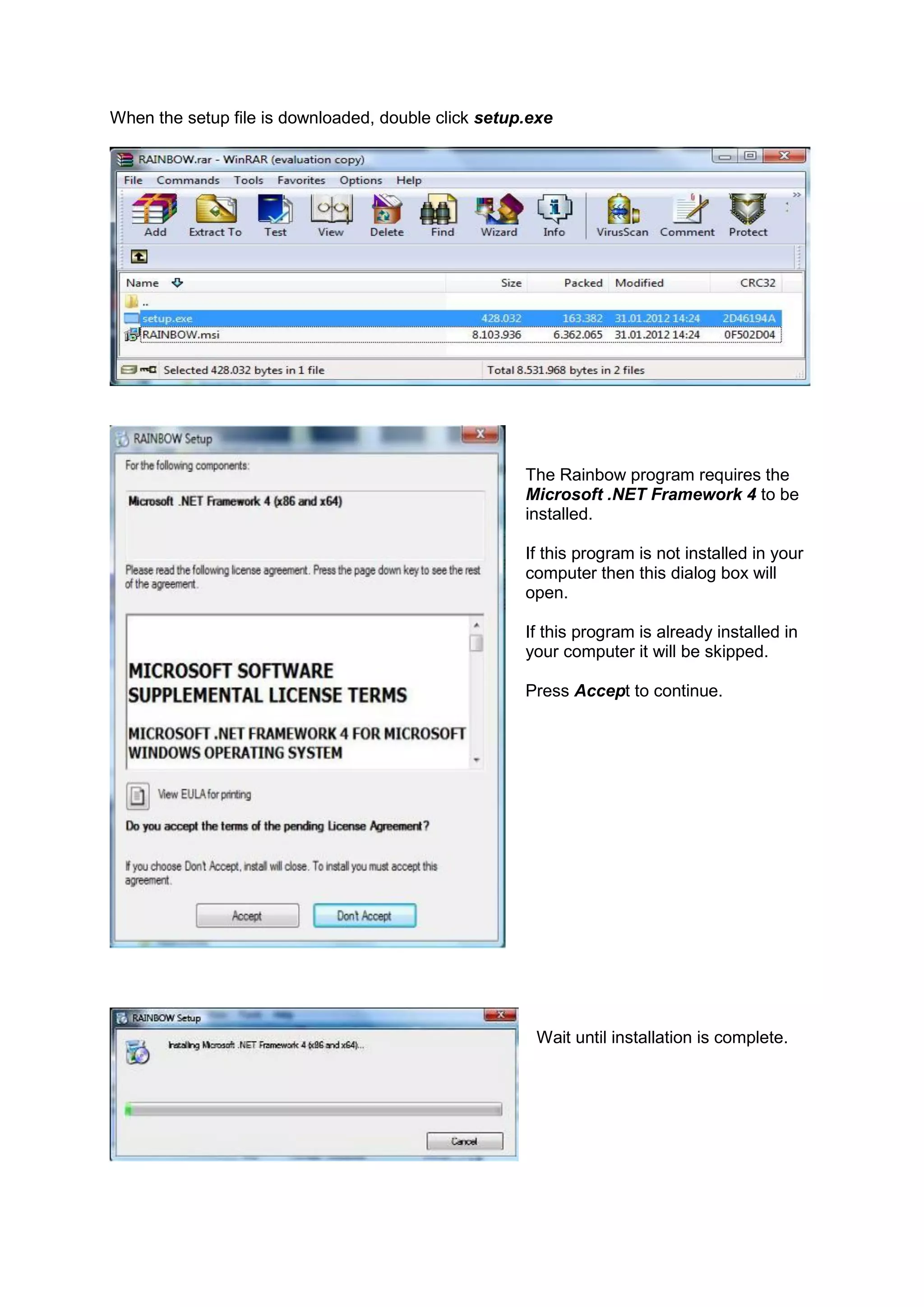 Rainbow installation | PDF | Computer Software and Applications | Computing