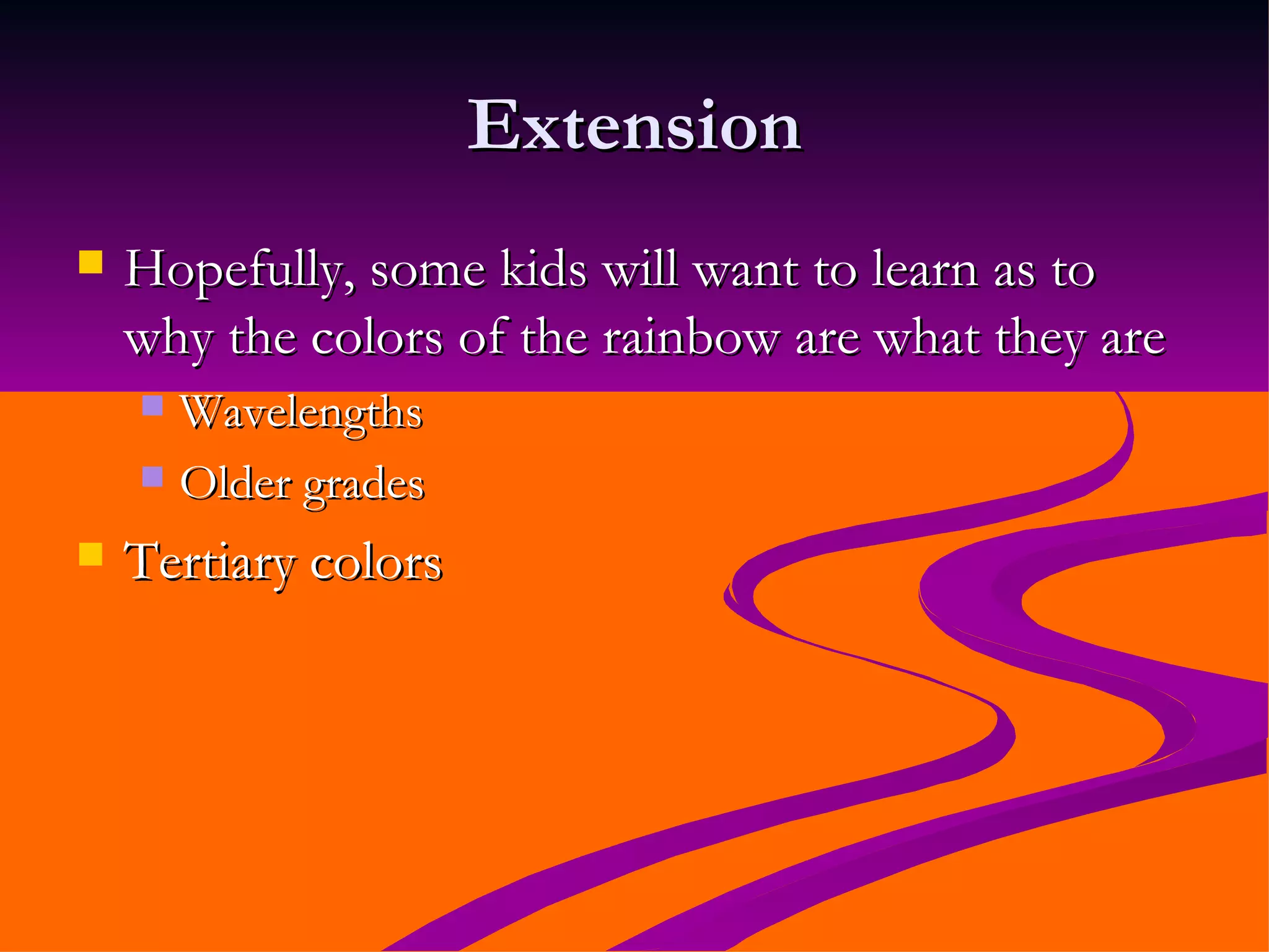 Rainbow lessonplan | PPT