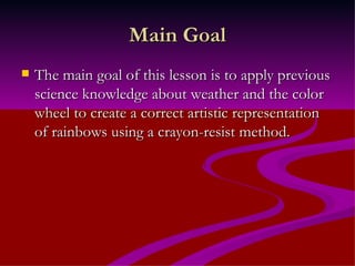 Rainbow lessonplan | PPT