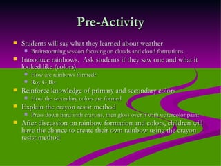 Rainbow lessonplan | PPT