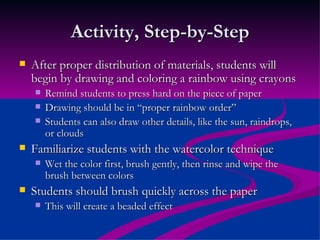 Rainbow lessonplan | PPT