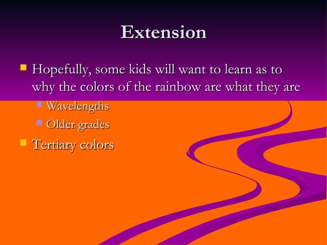 Rainbow lessonplan | PPT | Painting | Arts and Crafts