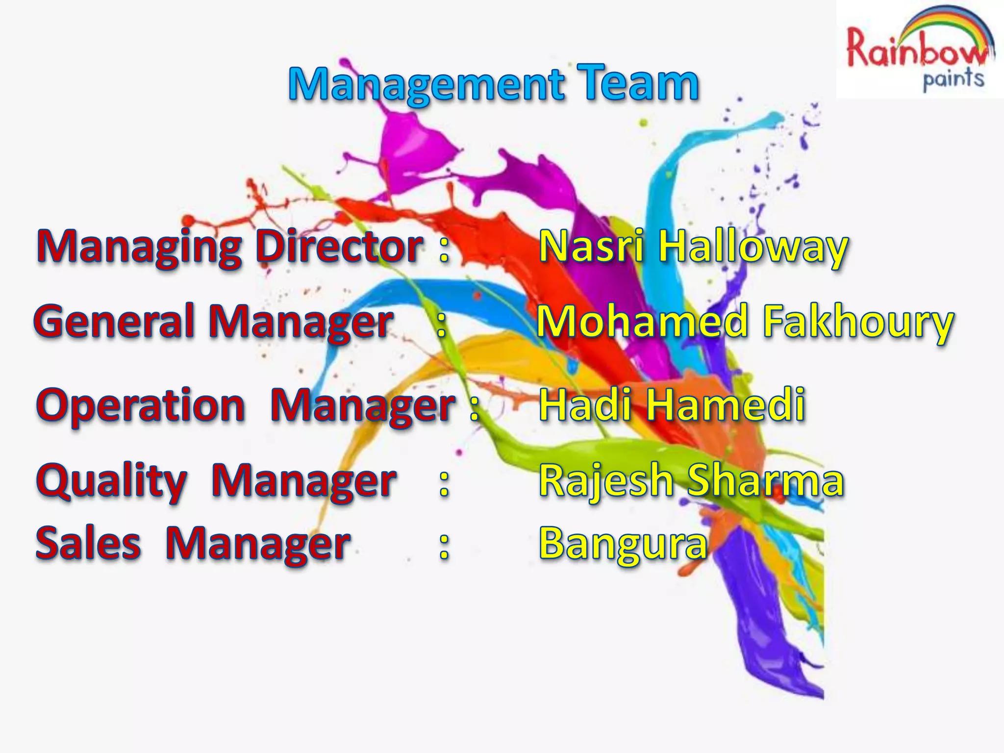 Rainbow paints presentation | PPTX