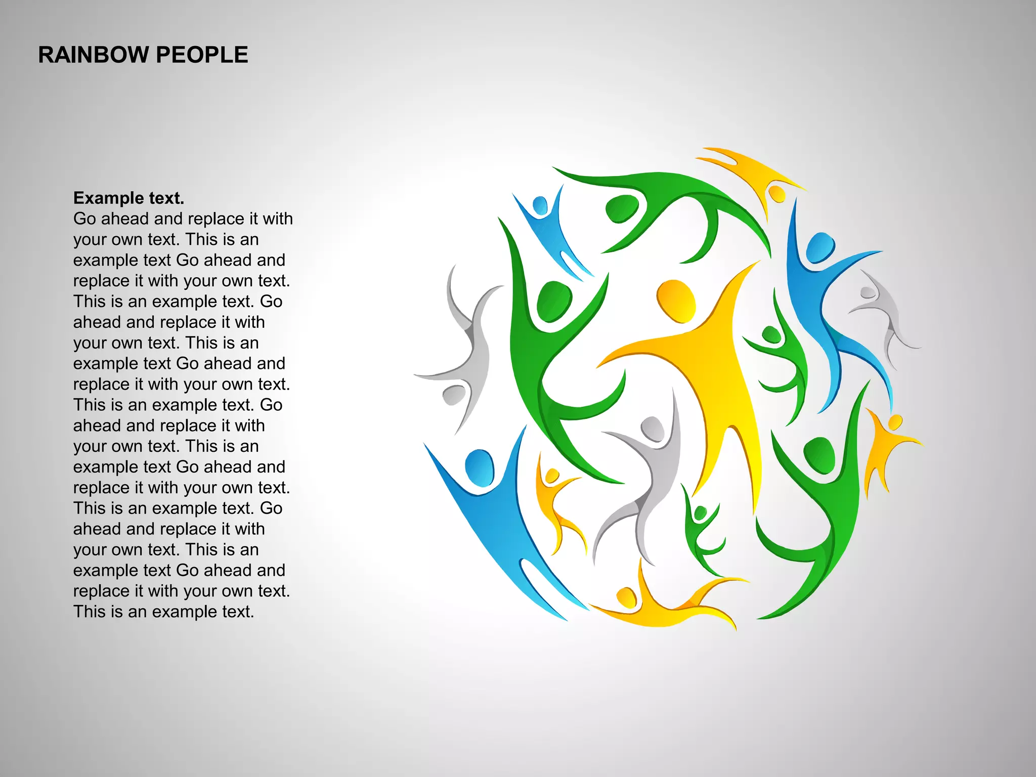 Rainbow People Diagrams | PPT