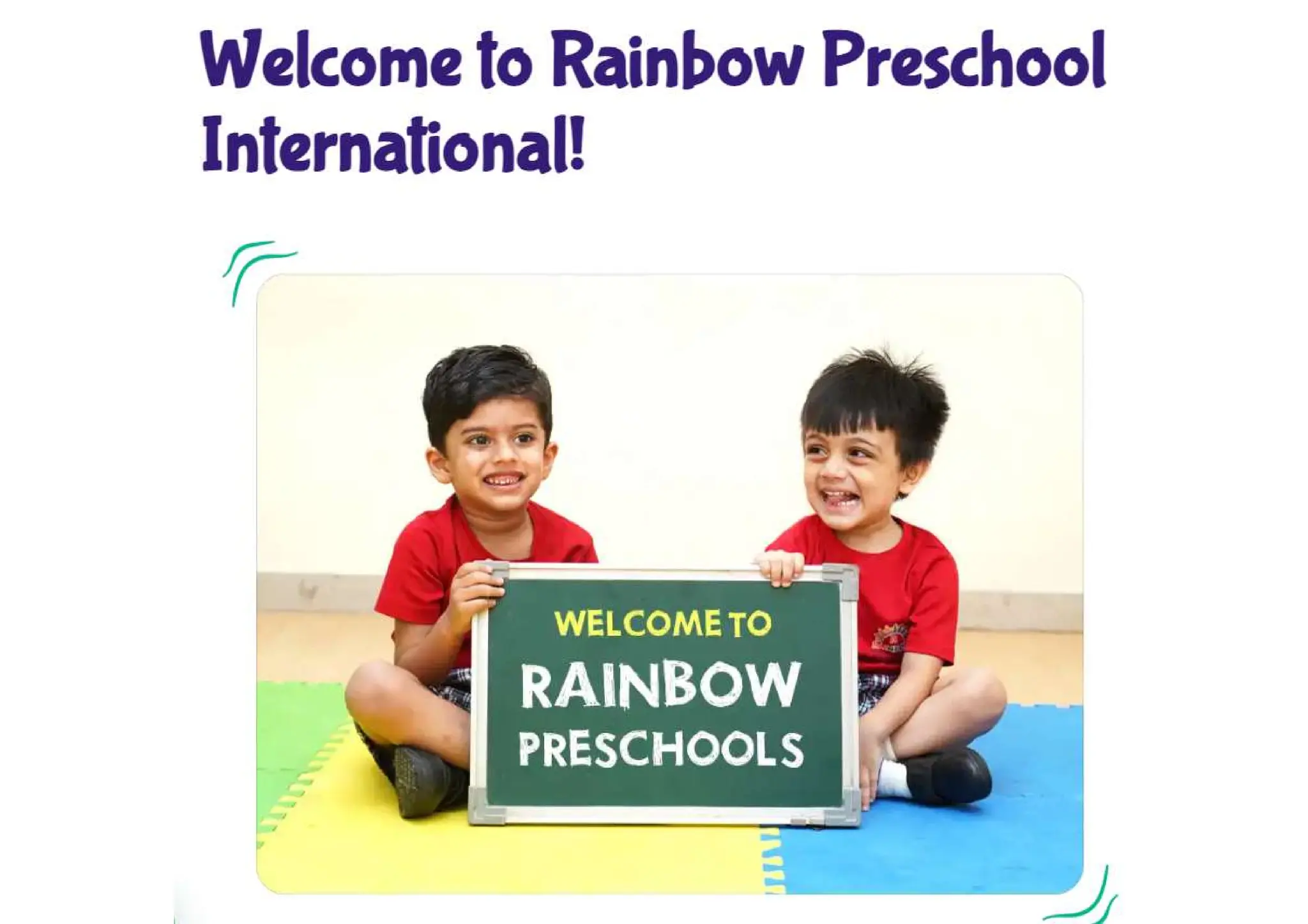 Welcome to Rainbow Preschool International - Nurturing Young Minds | PDF