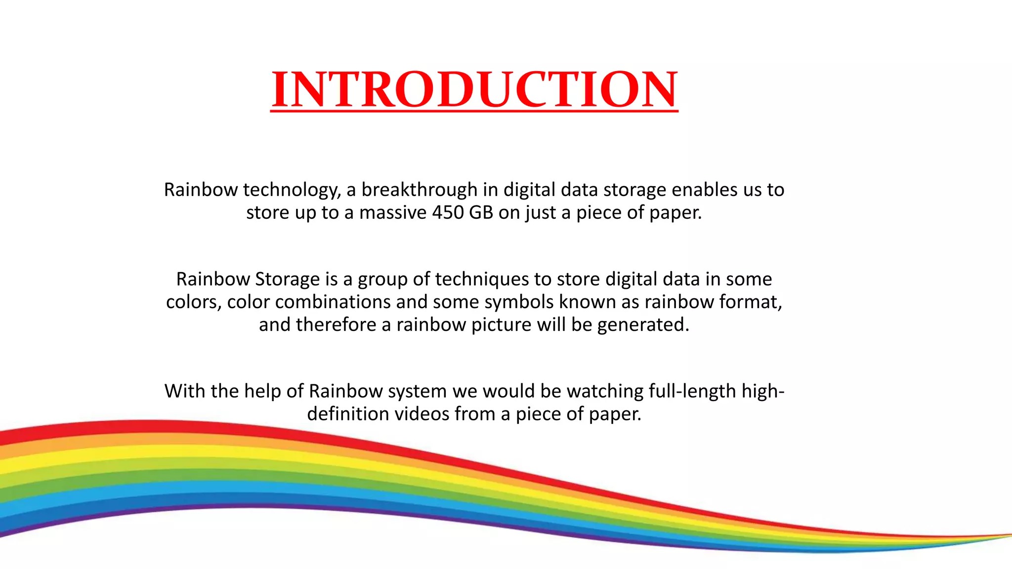 Rainbow technology | PPT