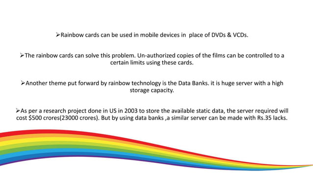 Rainbow technology | PPT