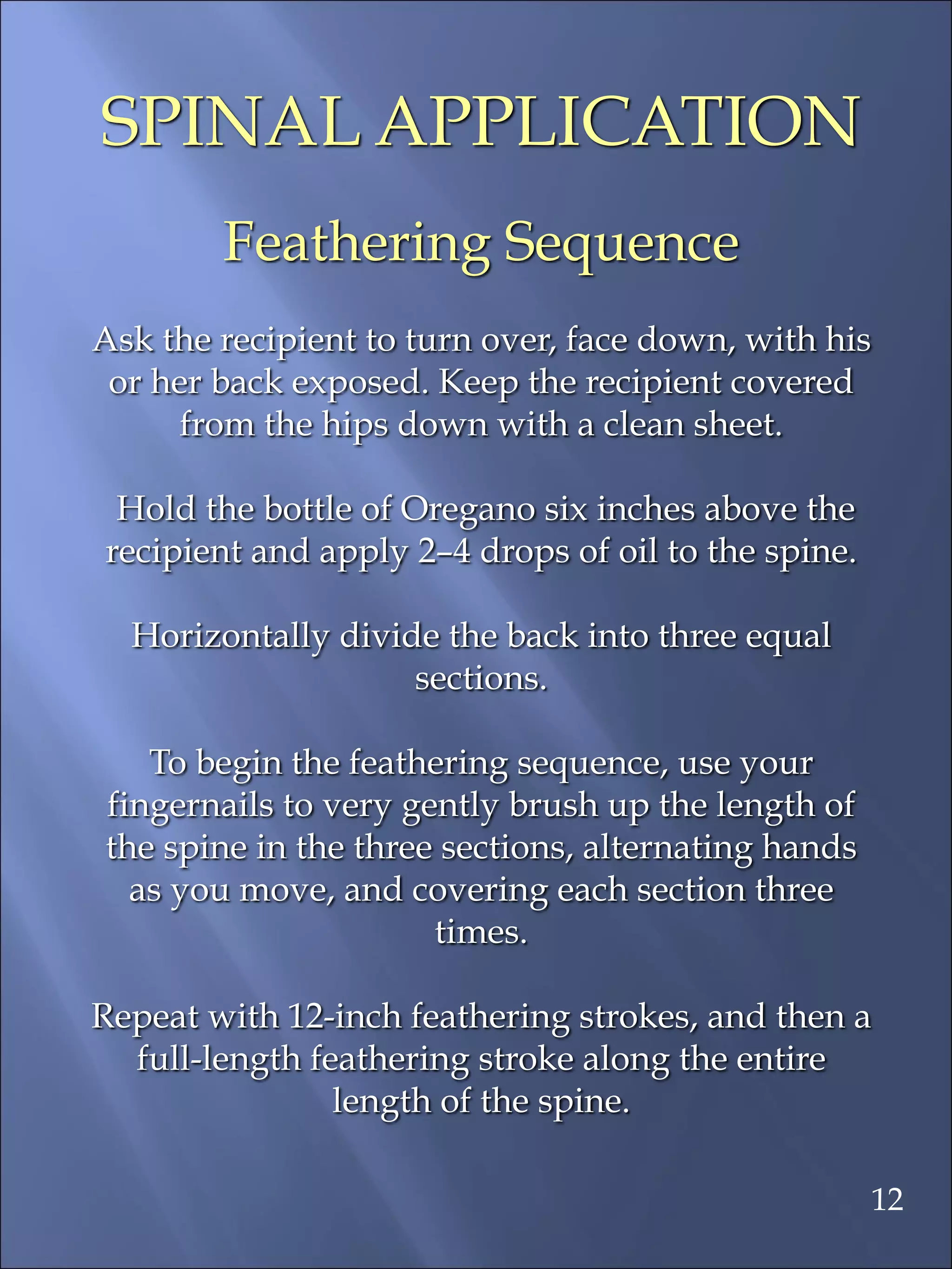 Raindrop Technique Protocol | PDF