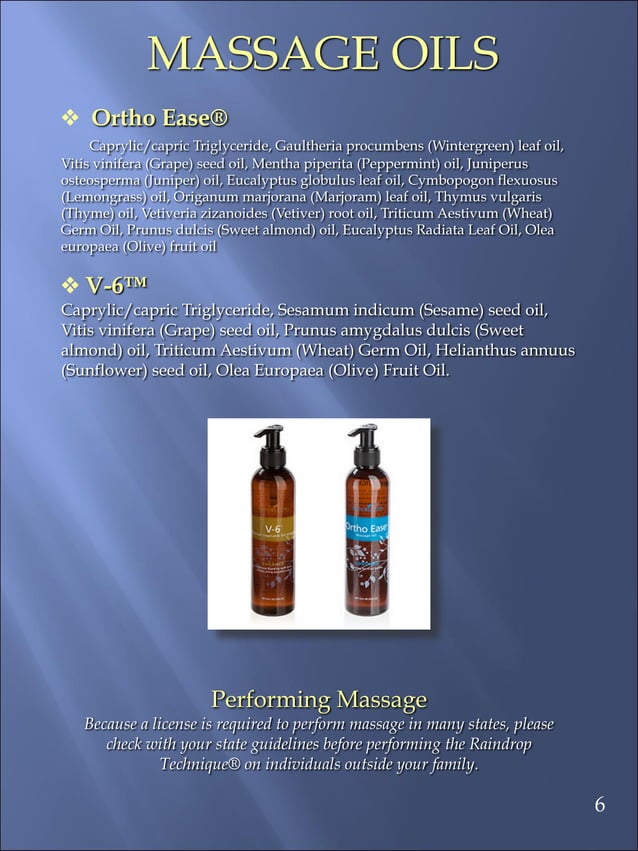 Raindrop Technique Protocol | PDF | Herbs and Supplements | Alternative ...