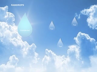 Raindrops Diagram for PowerPoint | PPT