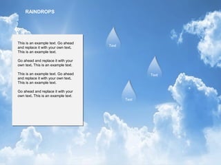 Raindrops Diagram for PowerPoint | PPT