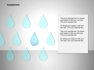 Raindrops Diagram for PowerPoint | PPT
