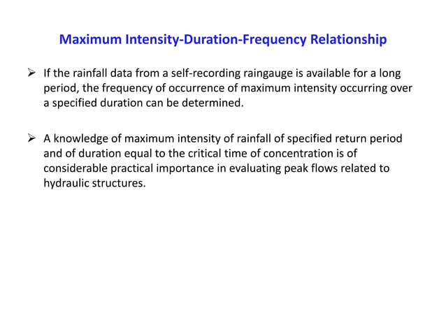 Rainfall analysis (Solved Examples)_Week2_CVE3305.pdf | Weather | Science