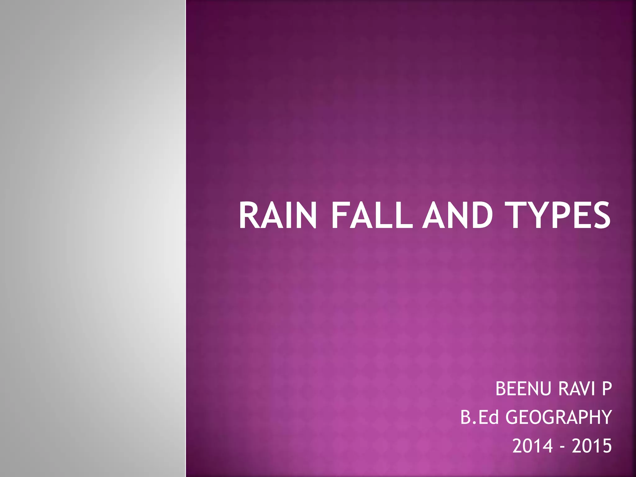 Rainfall ppt | PPTX