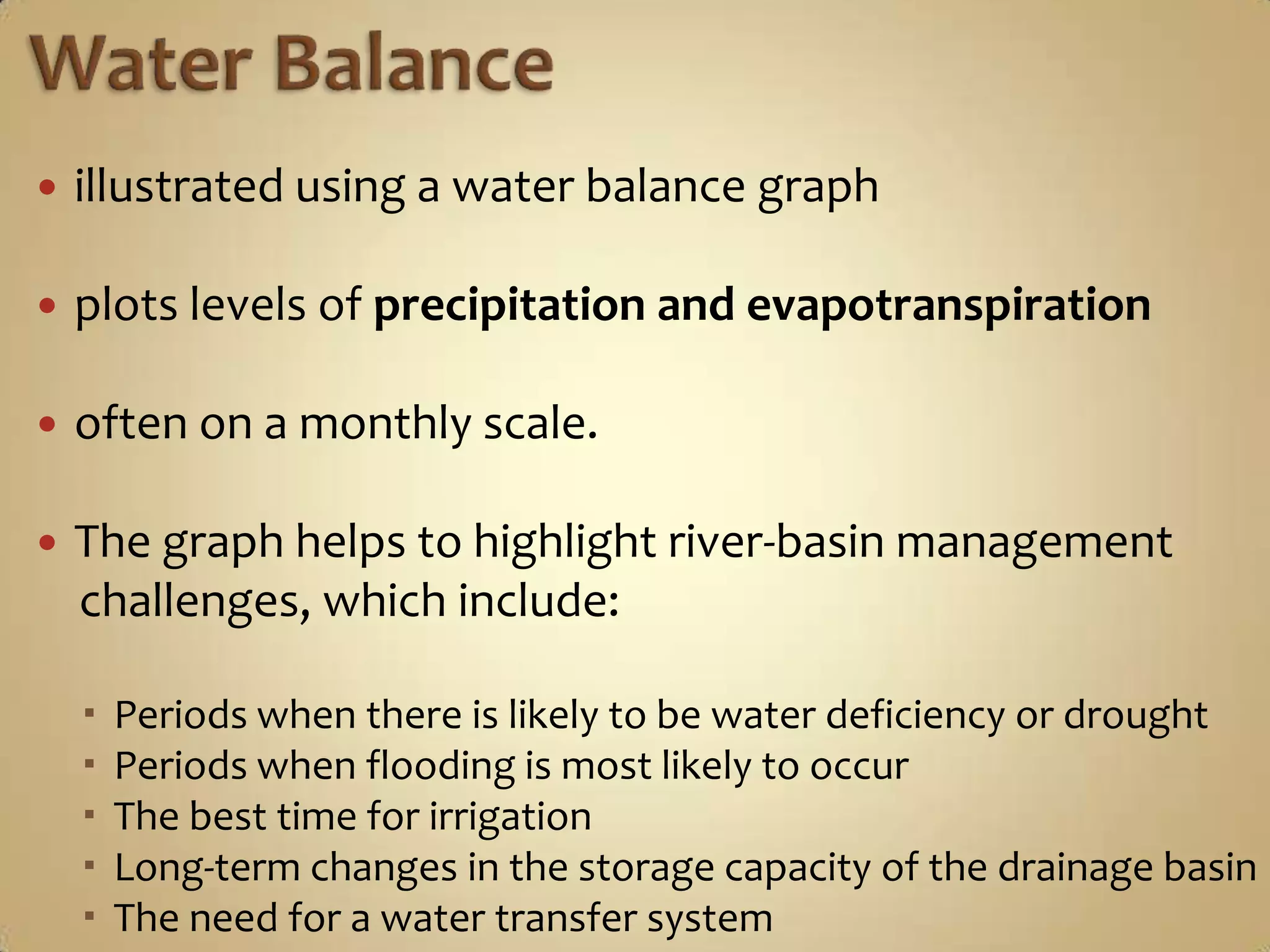 Rainfall – discharge relationship with drainage basins lesson 4 | PPTX