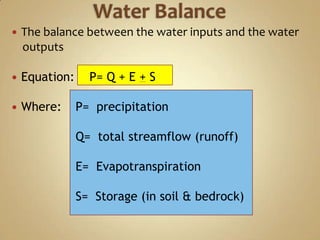Rainfall – discharge relationship with drainage basins lesson 4 | PPTX