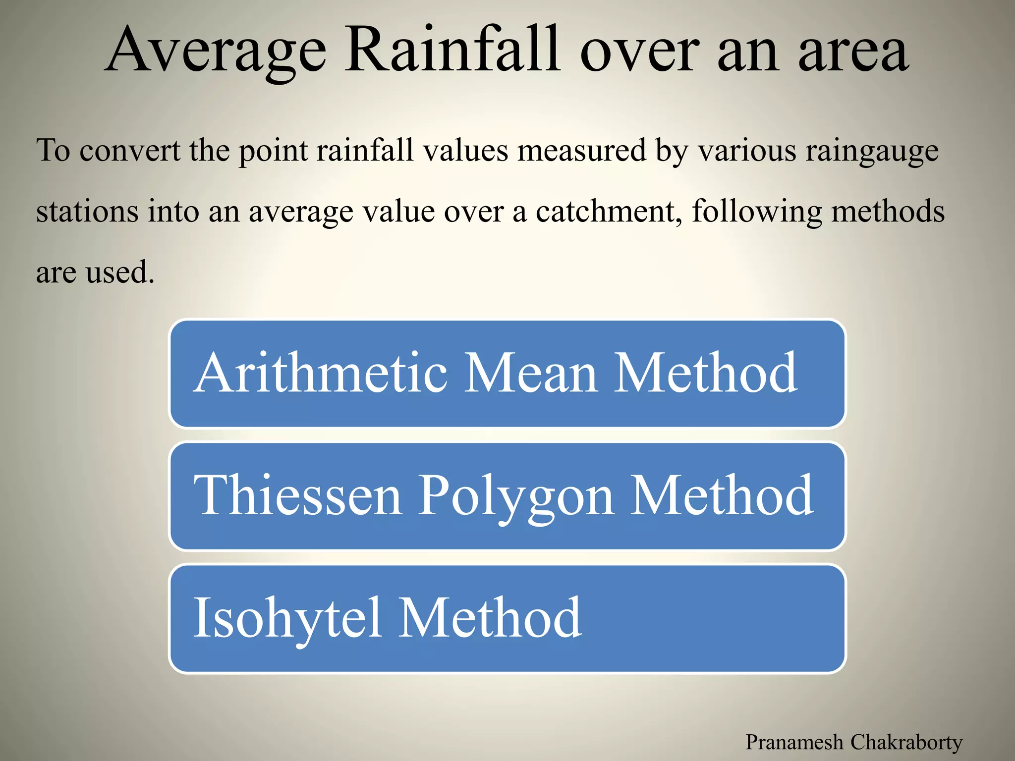 Rainfall measurement methods | PPTX