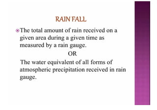 Rainfall Ppt | PDF