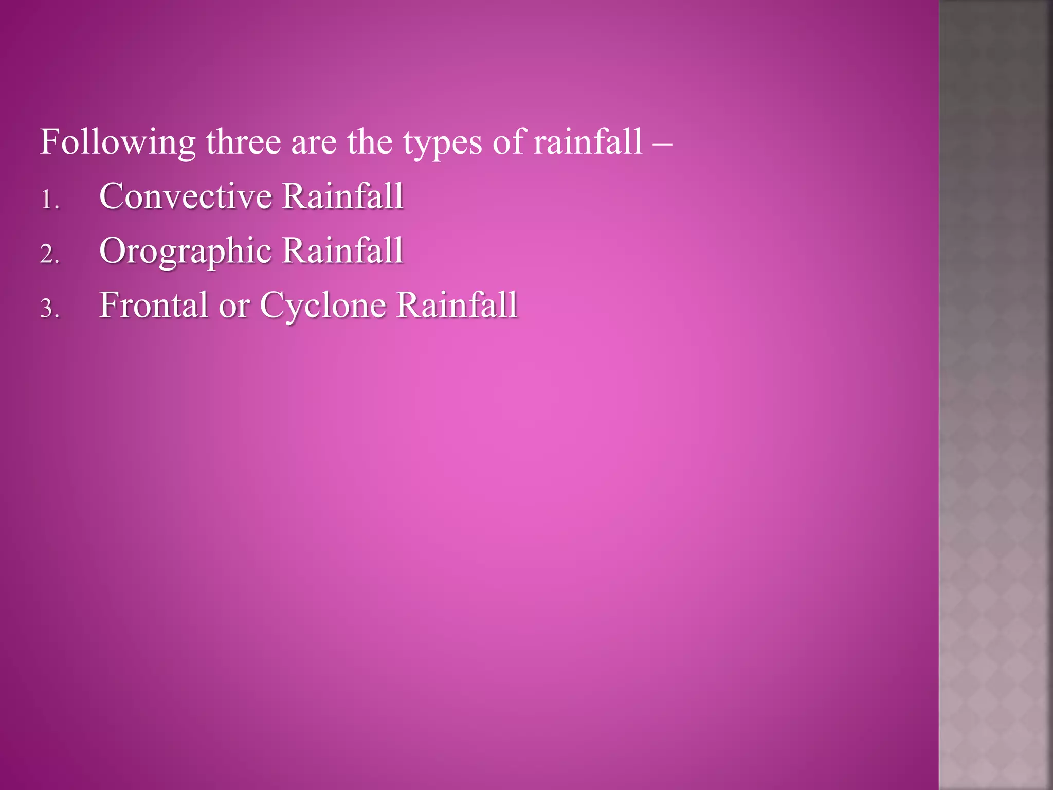Rainfall presentation in ppt | PPTX