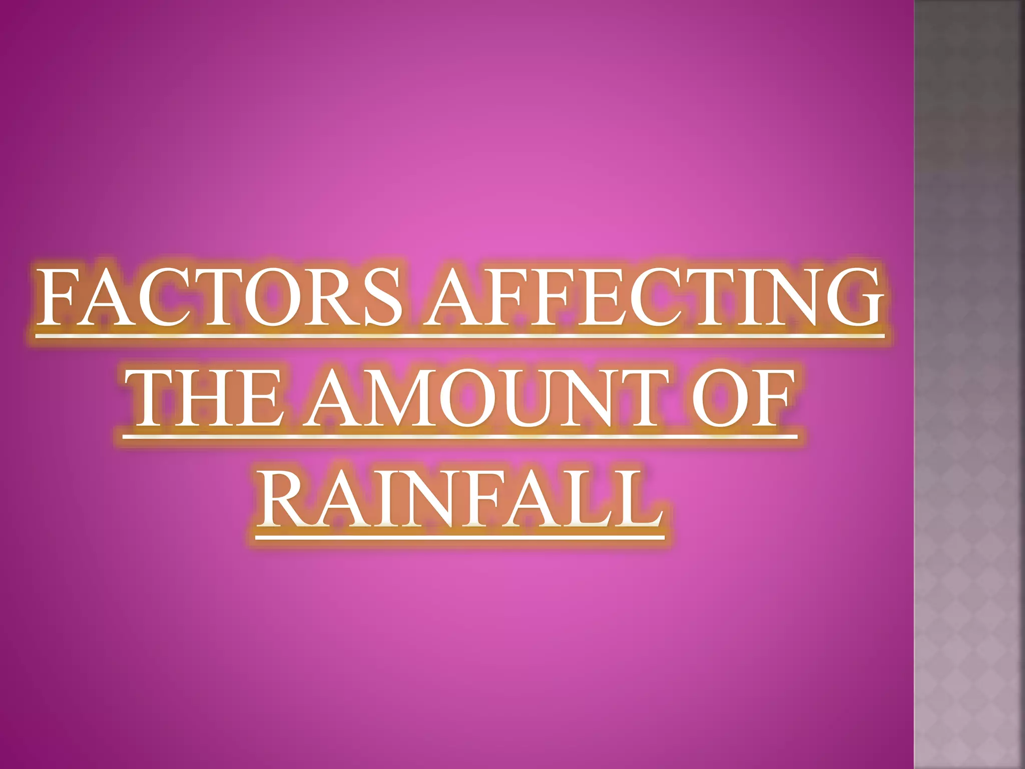 Rainfall presentation in ppt | PPTX