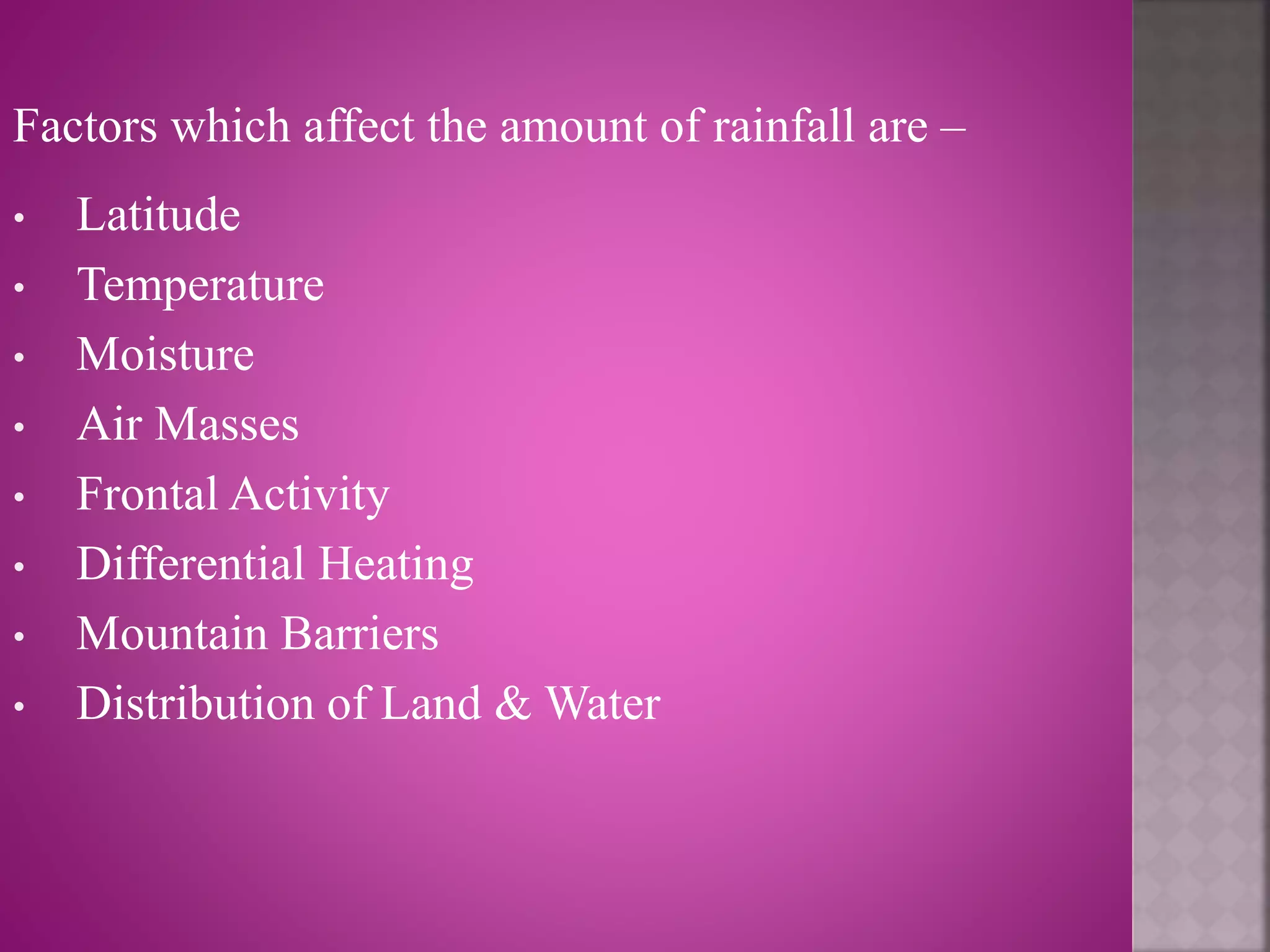 Rainfall presentation in ppt | PPTX