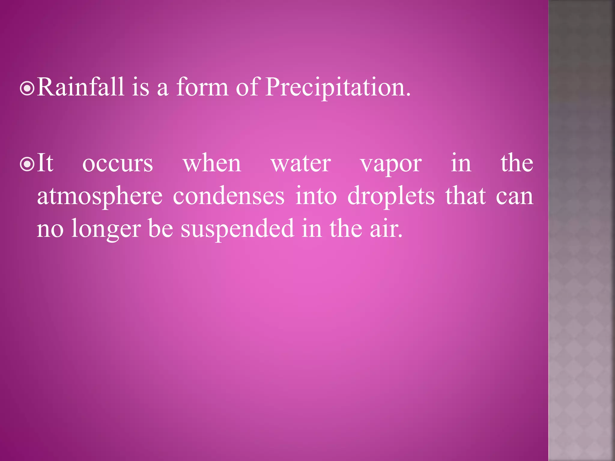 Rainfall presentation in ppt | PPTX