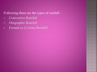 Rainfall presentation in ppt | PPTX