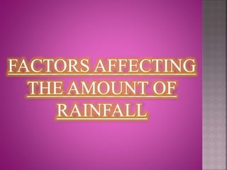 Rainfall presentation in ppt | PPTX