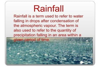 RAINFALL Presentation | PPT