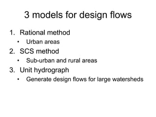Various methods to calculate peak discharge.ppt | Weather | Science