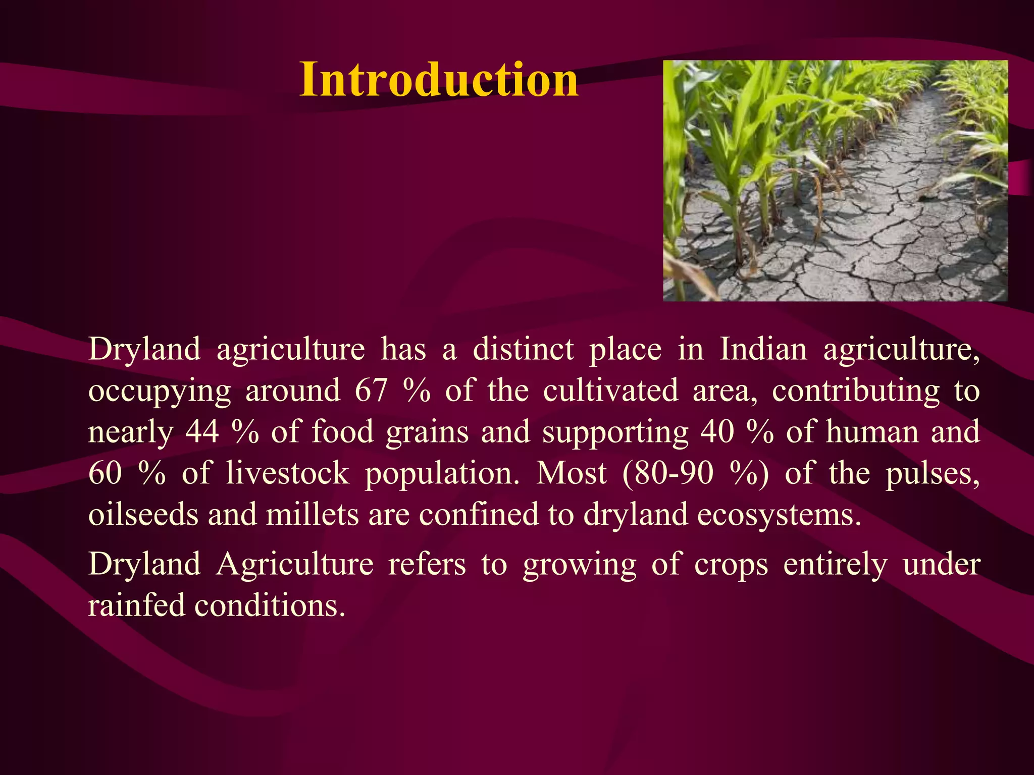 Rainfed agriculture lecture no1 | PPTX