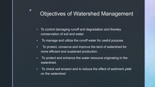 Rainfed agriculture & watershed management | PPTX