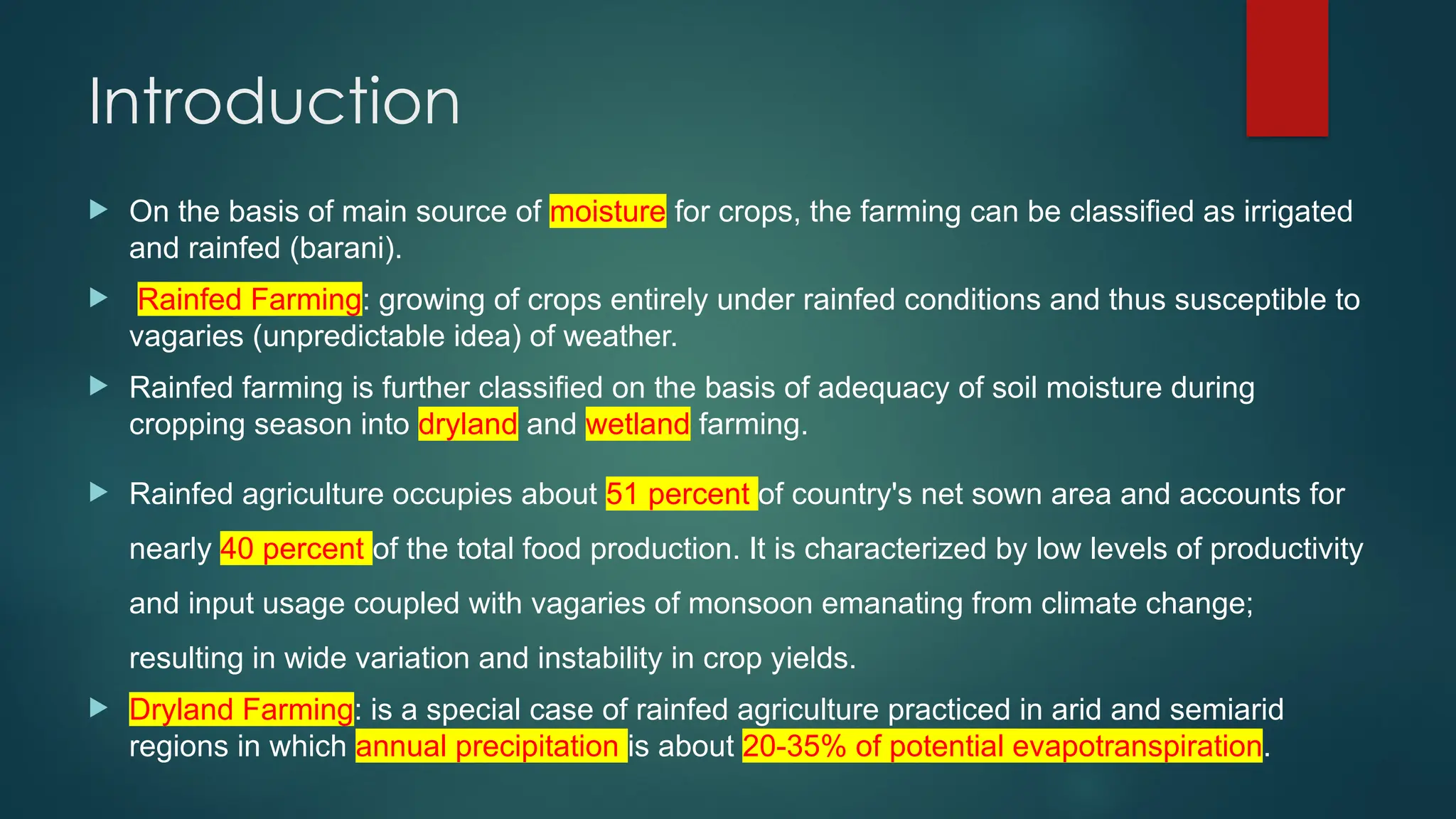 Rainfed and Dryland Agriculture ppt.pptx