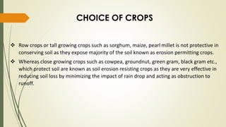 Soil and Water Conservation | PPTX