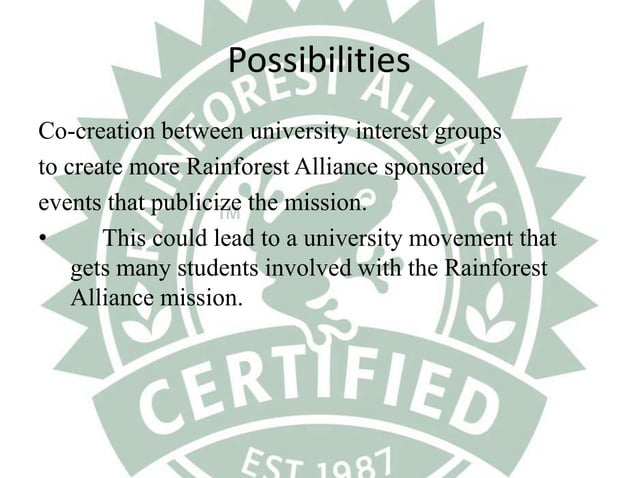 Rainforest Alliance Challenge | PPTX