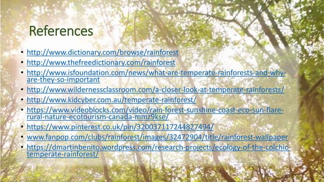 Rainforest biomes and characteristic | PPT