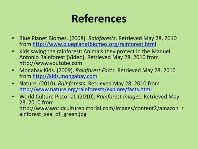 Rainforests | PPTX | Geography | Science