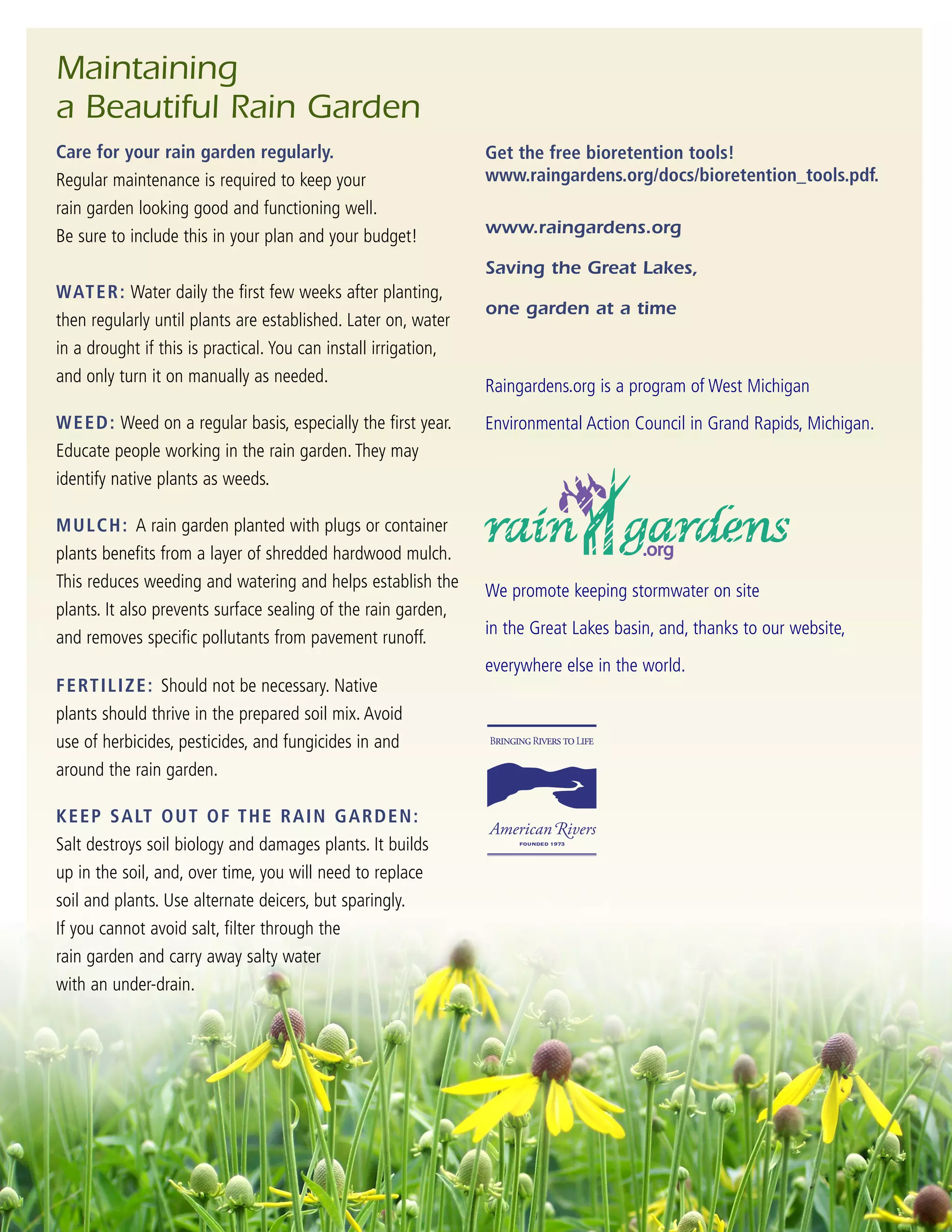 West Michigan: Rain Gardens | PDF | Gardening | Home & Garden