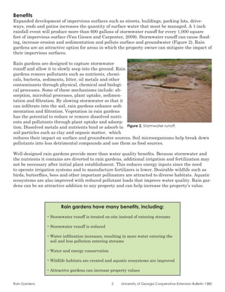 GA: Rain Gardens - University of Georgia | PDF