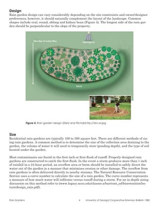 GA: Rain Gardens - University of Georgia | PDF