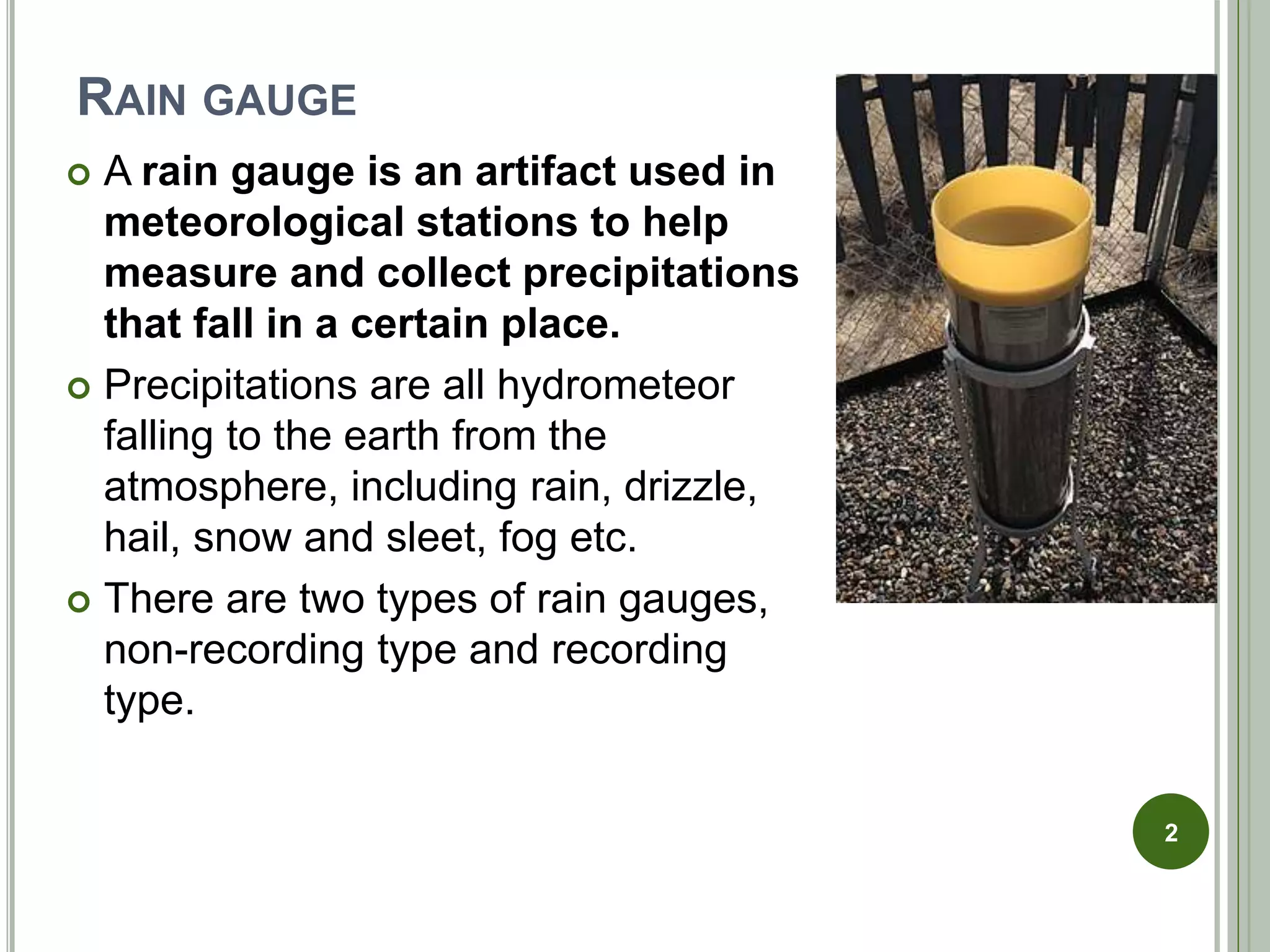 Rain gauges | PPTX
