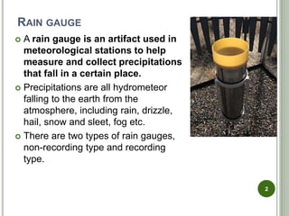 Natural Syphon Type Rain Gauge