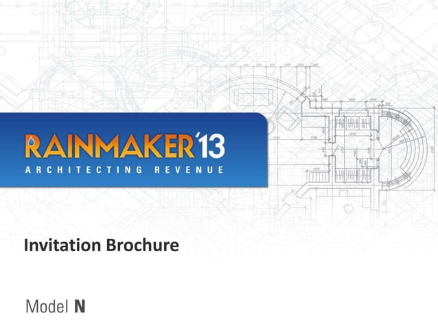 Rainmaker'13 brochure | PPTX | Business Expos & Conferences | Events