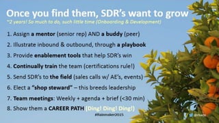 Hiring for the Modern Sales Development Rep | PPTX | Sales | Business